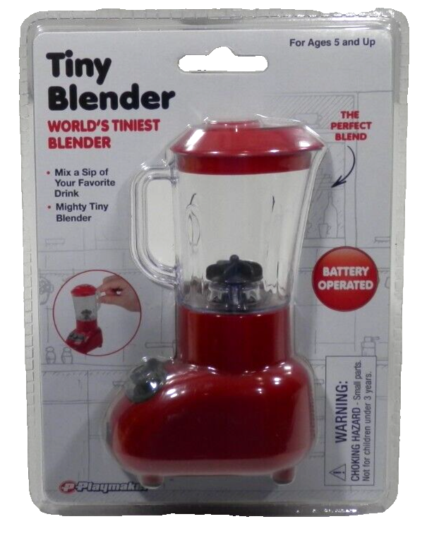 Playmaker Tiny Blender World's Tiniest Blender Red 5" New Gag Gift ...