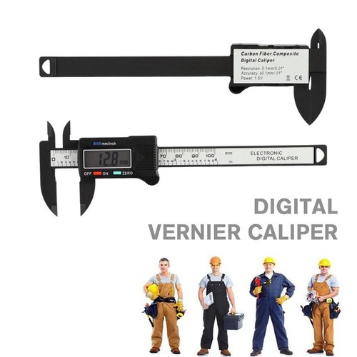 LCD Digital Vernier Caliper Micrometer Measure Tool Gauge Black G3 ...