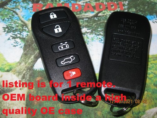 OEM 04-09 for Nissan Quest Key Fob Remote 1-Sliding Door KBRASTU51 New ...