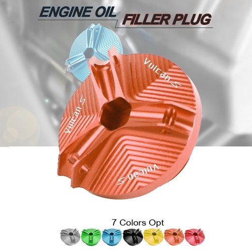 ALU Engine Oil Filter Cap Plug Bolt Screw Cover for KAWASAKI VULCAN S ...