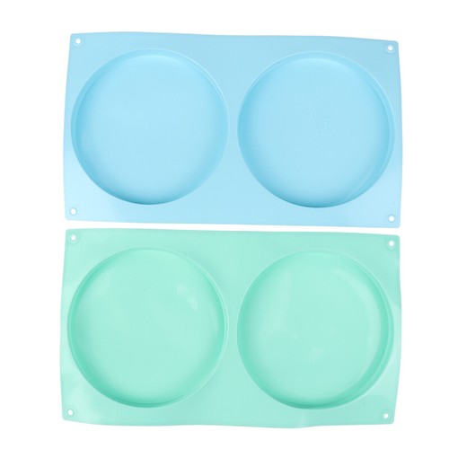 2Cavity Large Cake Molds Silicone Round Disc Mold DIY Pastry Baking ...