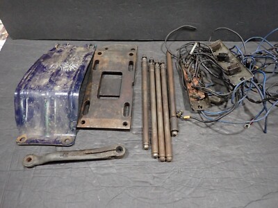 Harley Panhead Parts Lot Trans Mount, Skid Plate, Electrical Junction ...