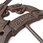 Cast Iron Welcome Crossed Pistols Guns Rustic Wall Hook Key Towel Coat ...
