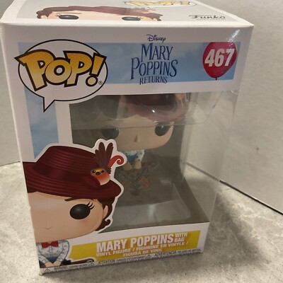 Funko Pop! #467 Disney Mary Poppins with Bag Vinyl Action Figure New ...