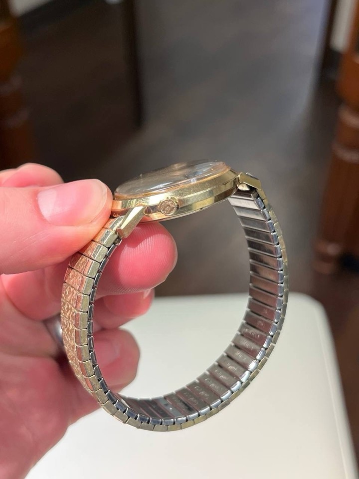 Bulova Accutron 14K Gold Filled Tuning Fork Mens Watch | eBay