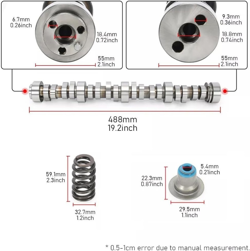 Stage 2 LS Truck Camshafts Kit -Stage II Cam Specs 212/218 .553"/.553 ...