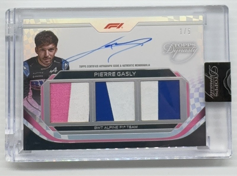 2024 Topps Dynasty F1 Pierre Gasly Patch Auto Autograph #1/5 BWT Alpine ...