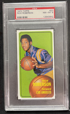 1970 Topps #23 Rick Roberson PSA 8 NM-MT Registry Set Break ENN Cards ...