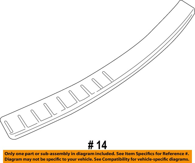 Nissan 999T6CV000 Rear Stainless Steel Bumper Protector for sale online ...