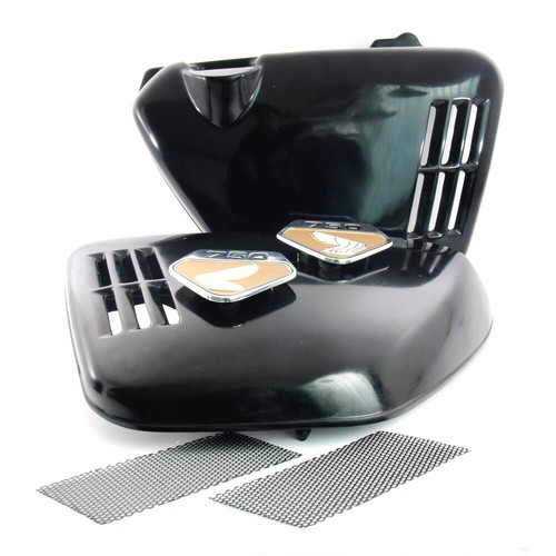 Honda CB 750 Four K0 Seitendeckel Emblem Gold Gitter Set Side Cover ...