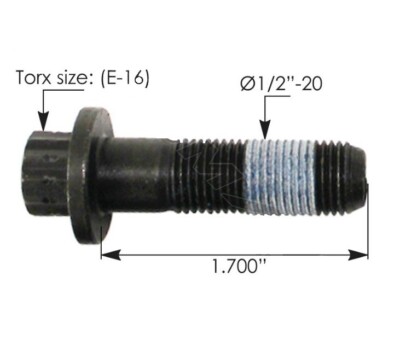 Universal Joint Bolt 12PT Flanged (4 pack) part# 2312891175, CSC82052 ...
