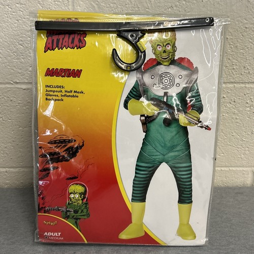 01751205 Spirit Halloween Mars Attacks Adult Green Martian Costume Size ...