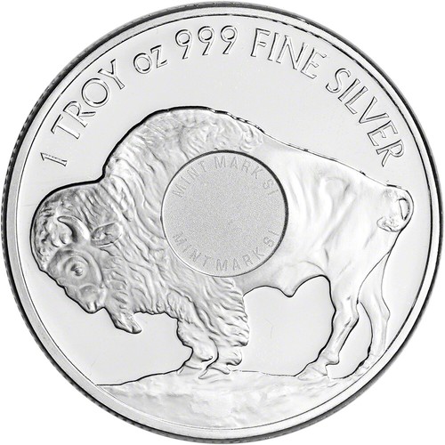 100-pc. 1 oz. Silver Round - Sunshine Buffalo - .999 (Lot, Rolls, 5 ...