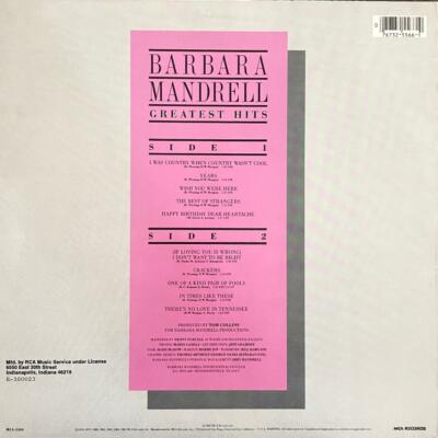 BARBARA MANDRELL HAND SIGNED AUTOGRAPH LP ALBUM "GREATEST HITS" | eBay