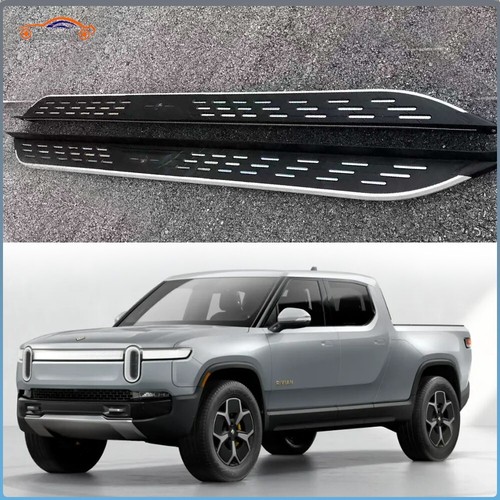 Fits For Rivian R1T 2022 2023 2024 Running Boards Pedals Side Steps ...