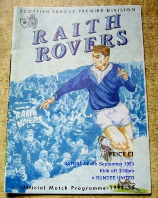 RAITH ROVERS PROGRAMMES 1993/94 | eBay UK