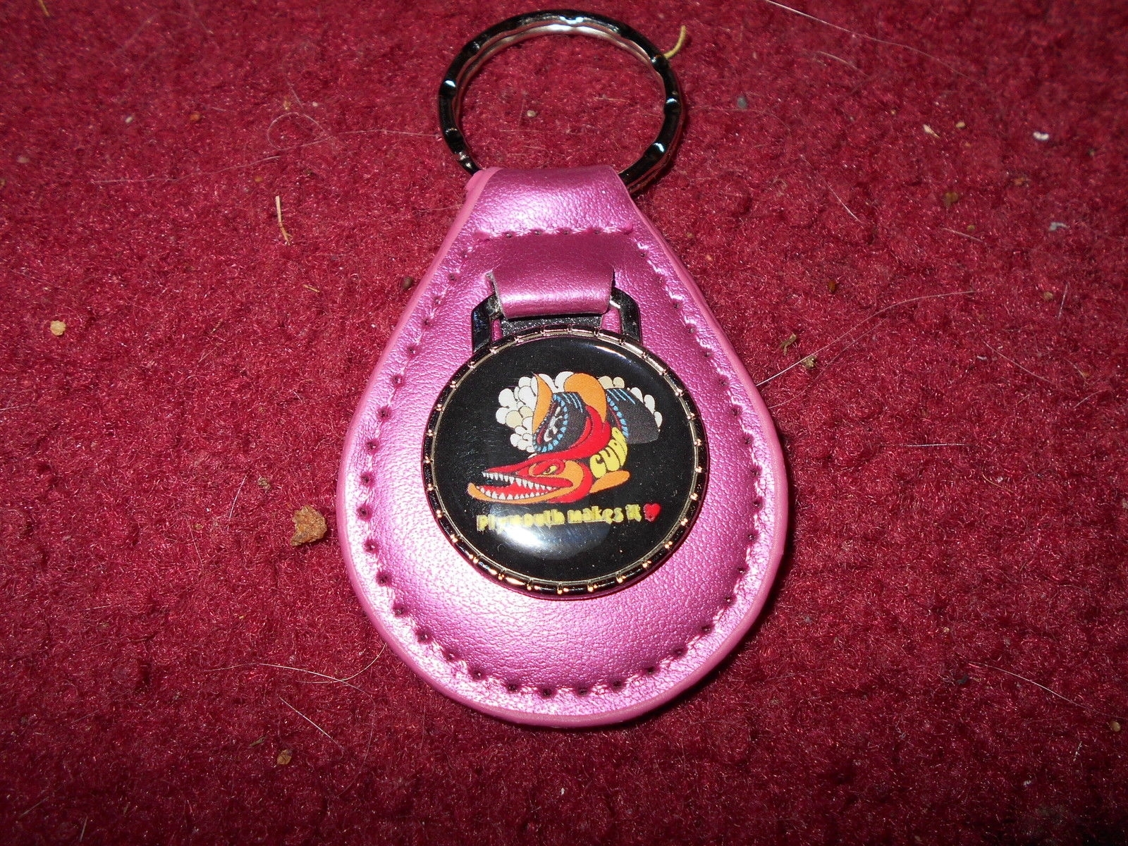 1970 1971 1972 1973 1974 PLYMOUTH BARRACUDA 'CUDA LEATHER LOGO KEYCHAIN ...