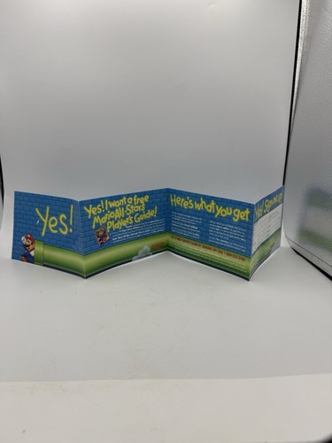 Yes! Mario All-Stars Player's Guide Offer SNES Super Nintendo Insert ...