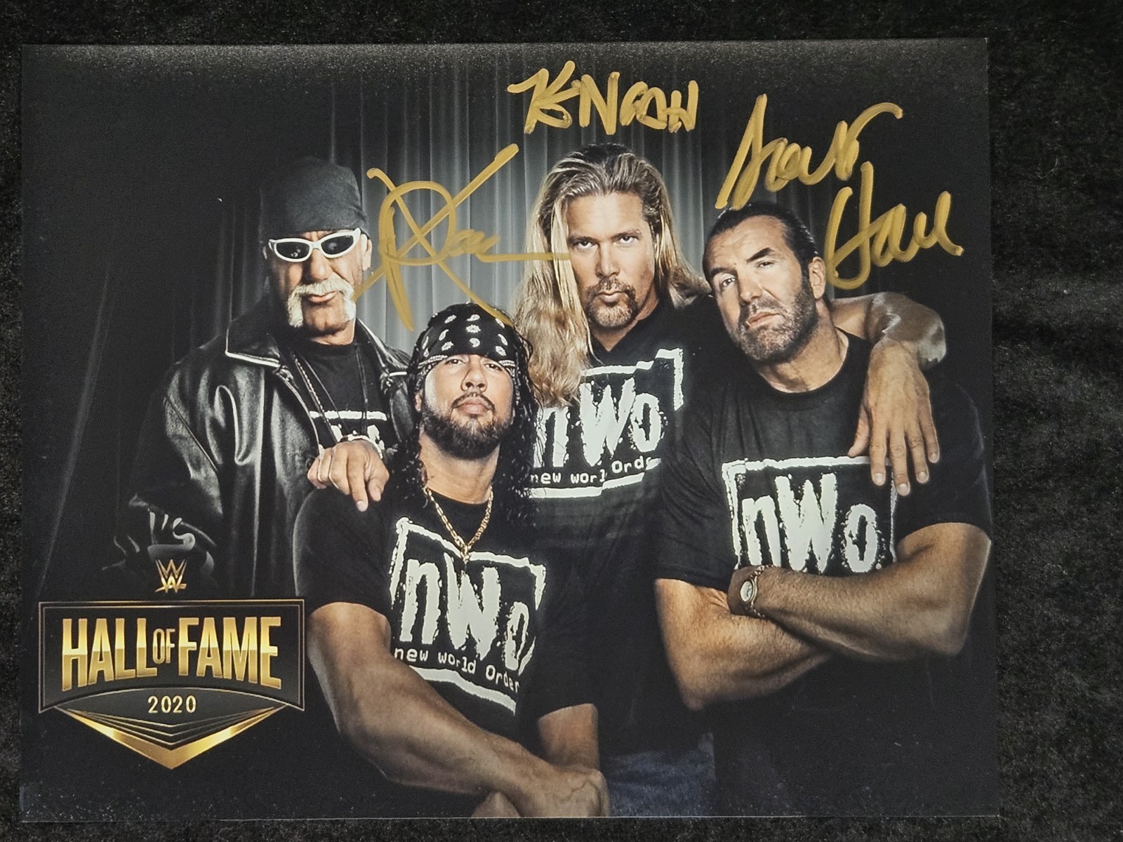 NWO Hall of Fame Autographed Photo Scott Hall Kevin Nash XPac picture Hulk Hogan | eBay