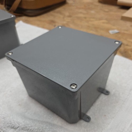 6x6x4 in. Gray PVC Electrical Junction Box – Weatherproof & Durable | eBay