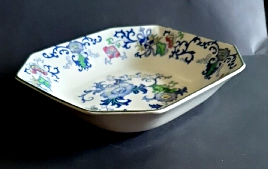 Antique Royal Doulton Octagonal Serving / Fruit Bowl in the Nankin ...