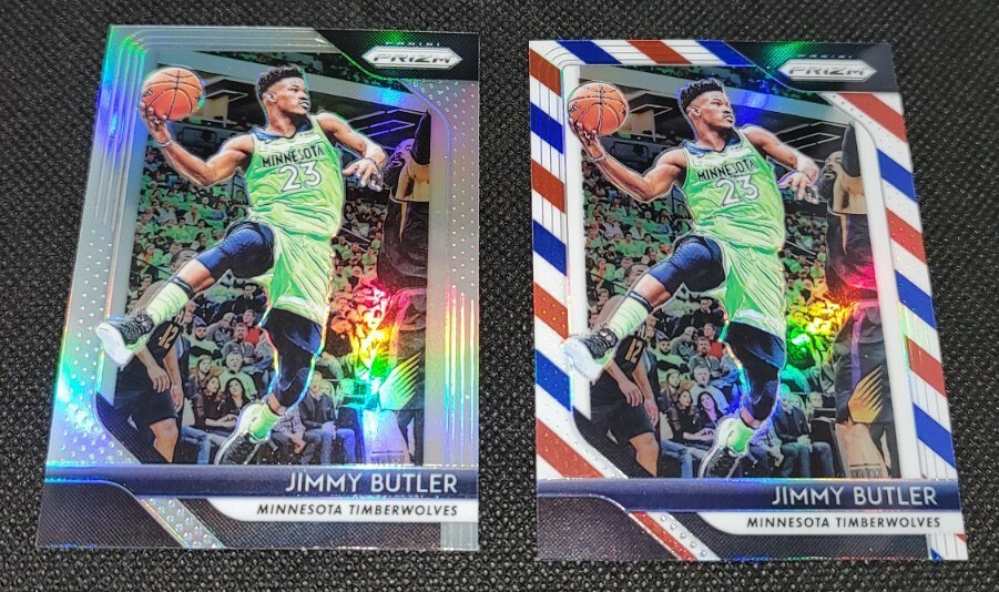 2018-19 Prizm Jimmy Butler SILVER & Red White Blue Prizm 2 card lot | eBay