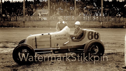 1947 photo Negative RACE CAR driver John Byrne ROBSON Special Auto ...