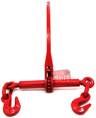 New 3/8" 1/2" Heavy Duty Ratcheting Load Binder Boomer Chain Equipment ...