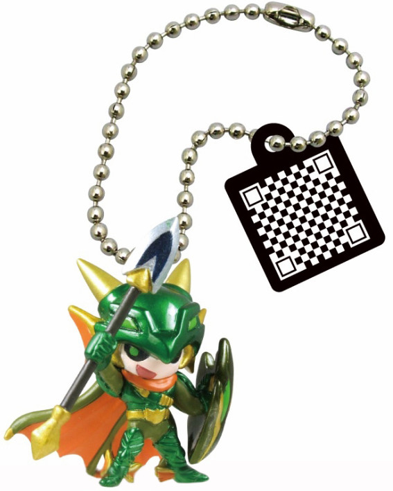 Monster Retsuden Oreca Battle Fan Dragon Figure Keychain Tomy Game ...