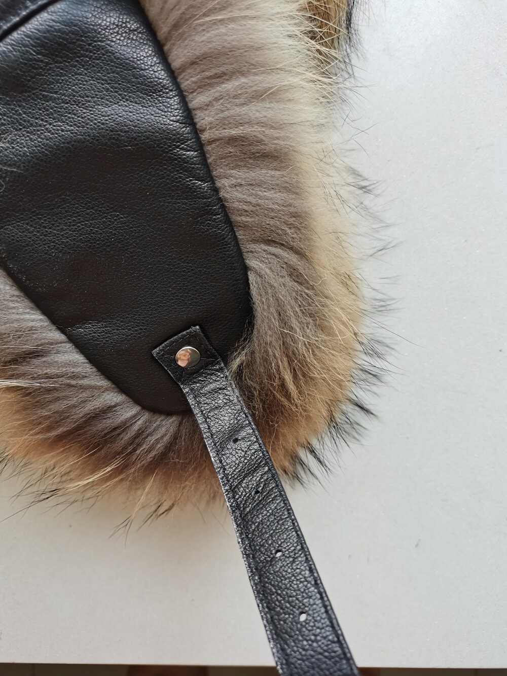 Men Real Raccoon Fur Trapper Hat Sheepskin Earmuffs Cap Headwear ...