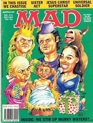 Australian MAD Magazine 1992/93 #316 Sister Act Jesus Christ Super Star ...