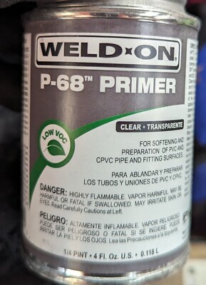 WELD-ON P-68 Primer PVC/CPVC 4oz Containers New Sealed | eBay