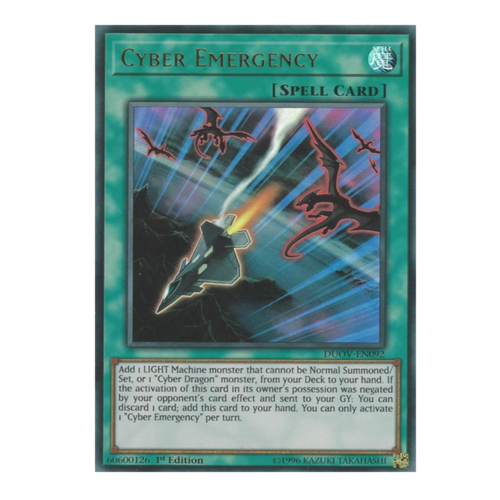 CYBER EMERGENCY *** ULTRA RARE DUOV-EN092 MINT/NM YUGIOH! | eBay