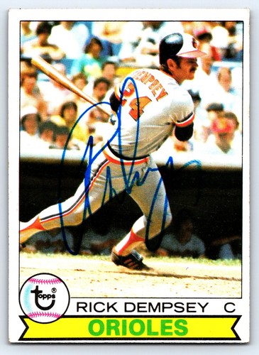 1979 Topps Rick Dempsey #593 Autograph / Signed in person Baltimore ...