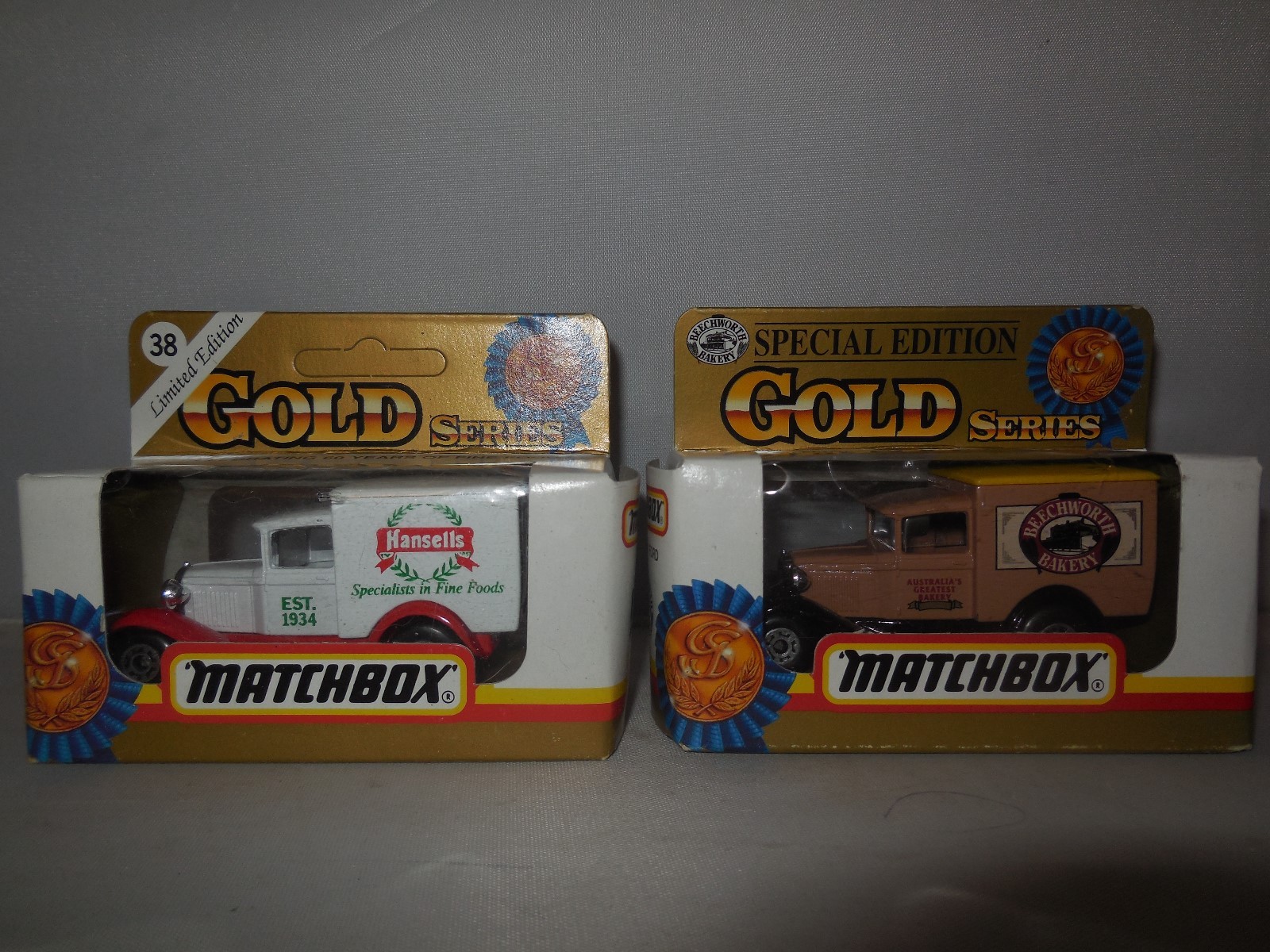 2 1993 matchbox gold series trucks 1 beechworth bakery model a ford/ 1 ...