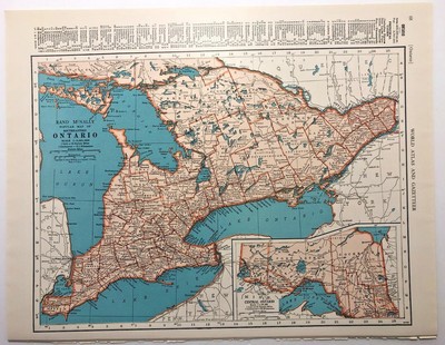 Pre-1900 - Ontario Canada Map