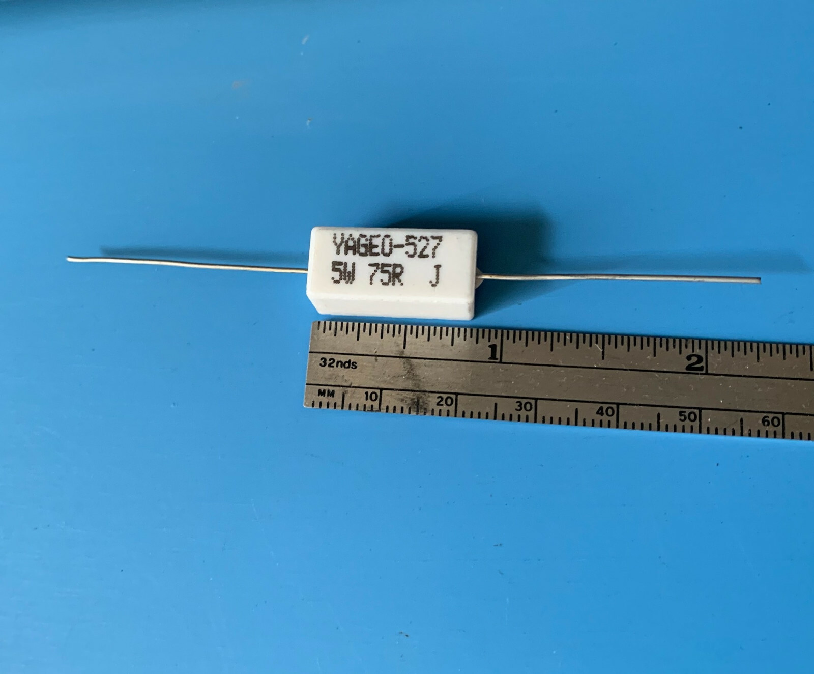 5x 75E-LRW-5W-B 5% YAGEO RESISTOR WIREWOUND 75 OHM 5W 5% AXIAL 75W-5-ND ...