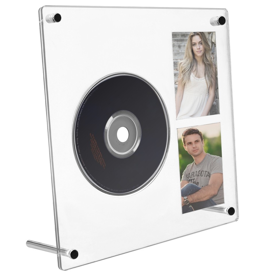CD and Postcards Holder Clear CD and Postcards Rack Vertical CD Display ...