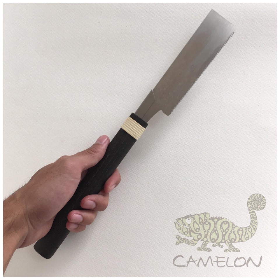 Japanese Wood Saw 120mm RYOBA MAWASHIBIKI KUGIHIKI KATABA DOZUKI ...