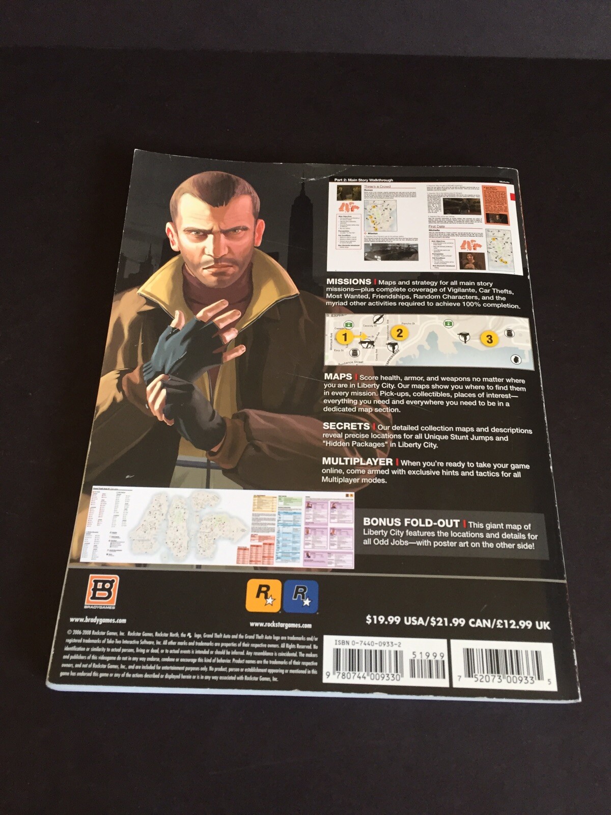 Grand Theft Auto IV Game Strategy Players Guide Brady Includes Poster ...