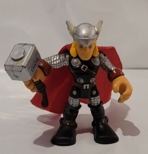 Playskool Marvel Super Hero Adventures Squad Thor Hammer Inscription ...