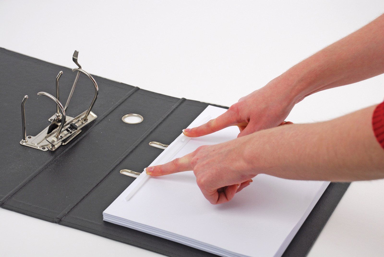 100 x Archivclips Kunststoff weiß Archiv-Clip Abheftbügel archive clip ...