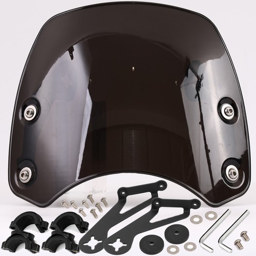 5"-7" Headlight Windshield Windscreen w/ Bracket For Harley Sportster ...