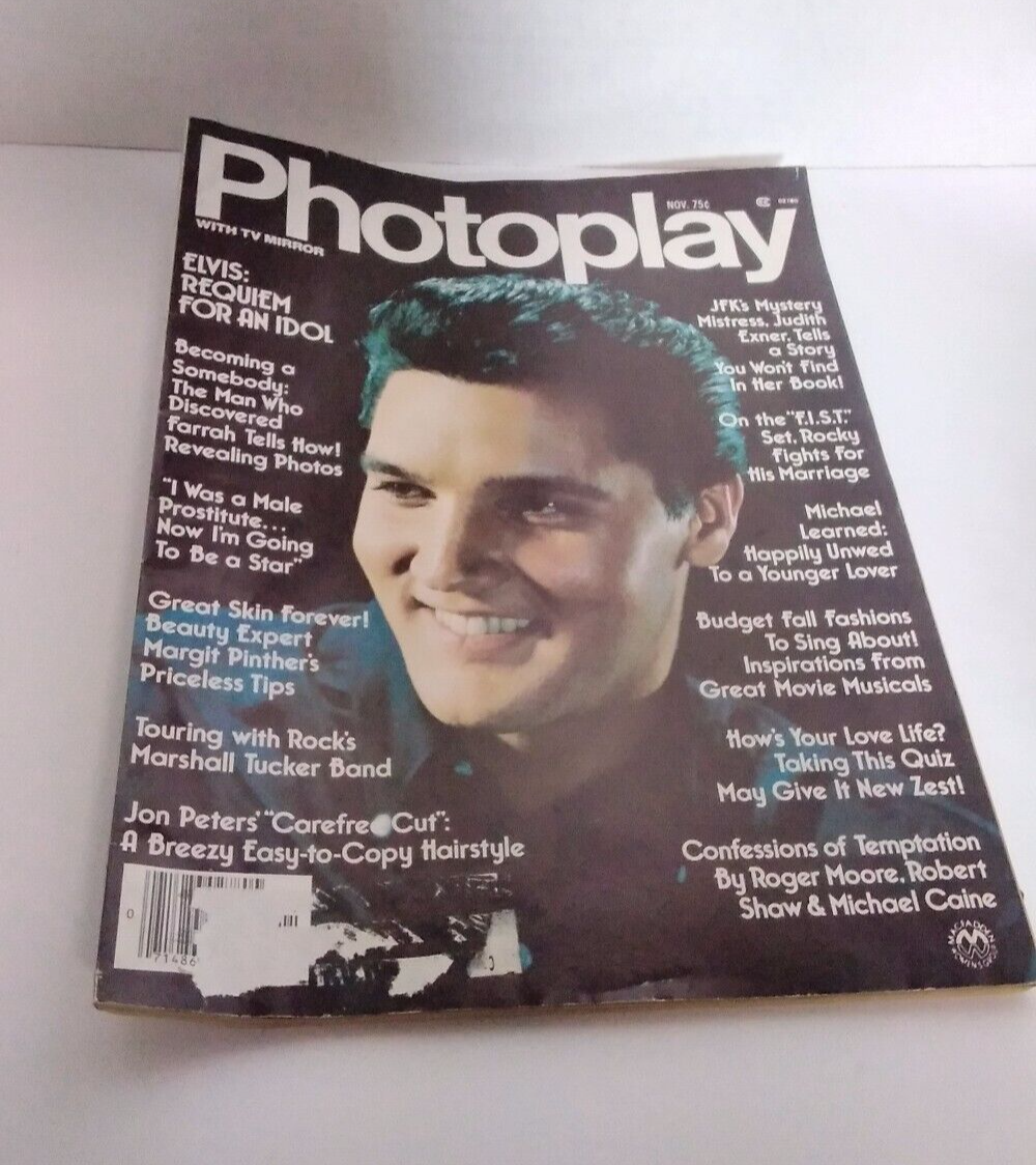 1977 Elvis Presley - Photoplay With TV Mirror Magazine November | eBay
