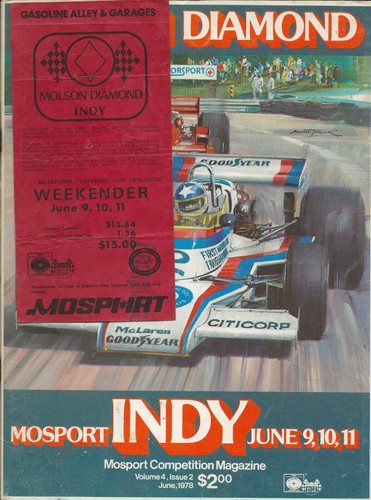 1978 program USAC (Indy) Indy 200, USAC Stock Car and SCCA Super Vee ...