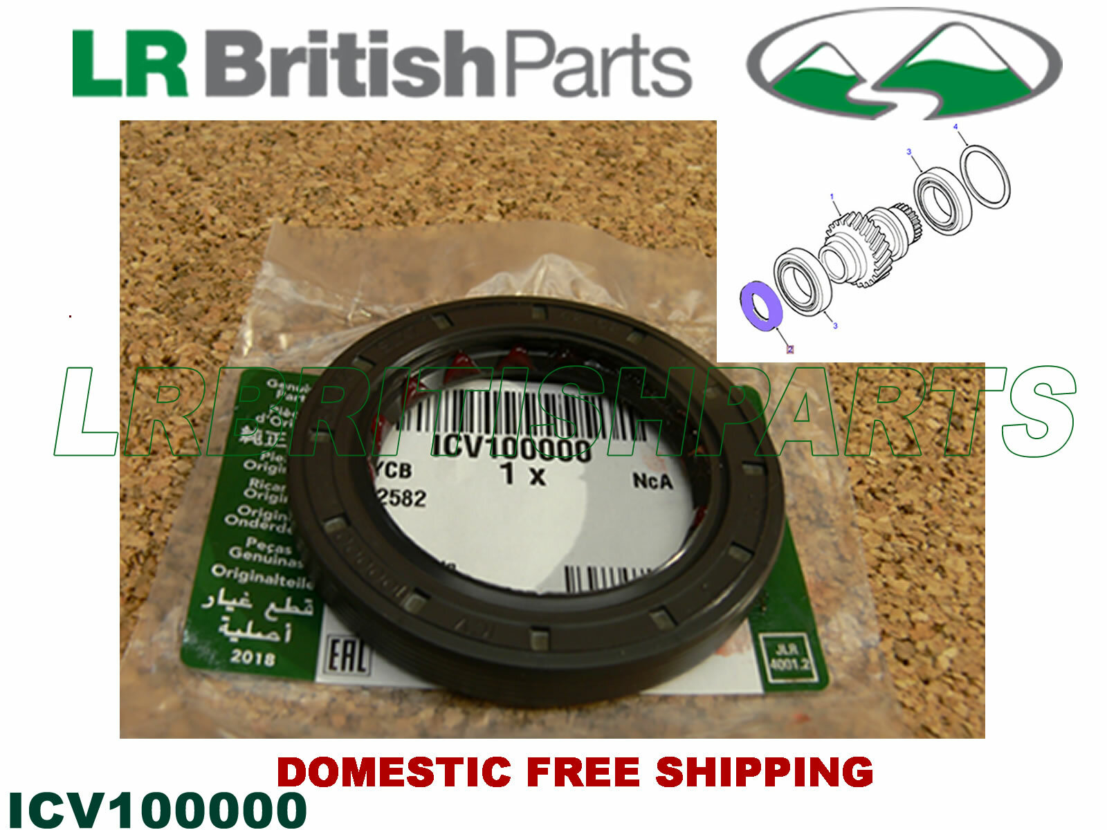 GENUINE LAND ROVER TRANSFER BOX SEAL DEFENDER DISCOVERY ICV100000 NEW ...