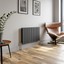 Anthracite Designer Radiator Vertical Horizontal Flat Panel Oval Column ...