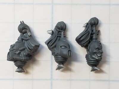 40K Emperors Children Bits Tormentor Infractor Top Knot Helmet Heads x3 ...