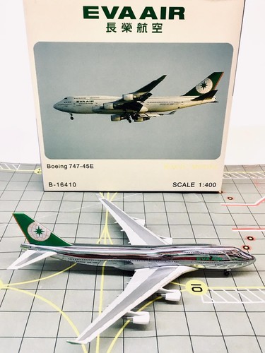 Magic / Gemini Scale 1:400 Eva Air Boeing 747-45E "Chrome Sample" B ...