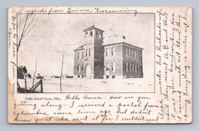 Public School NASSAU Minnesota UDB Antique Lac qui Parle County ...